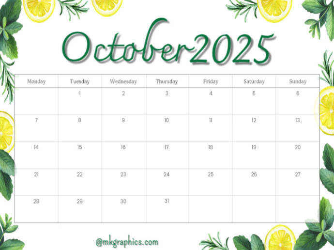 October Template | PosterMyWall