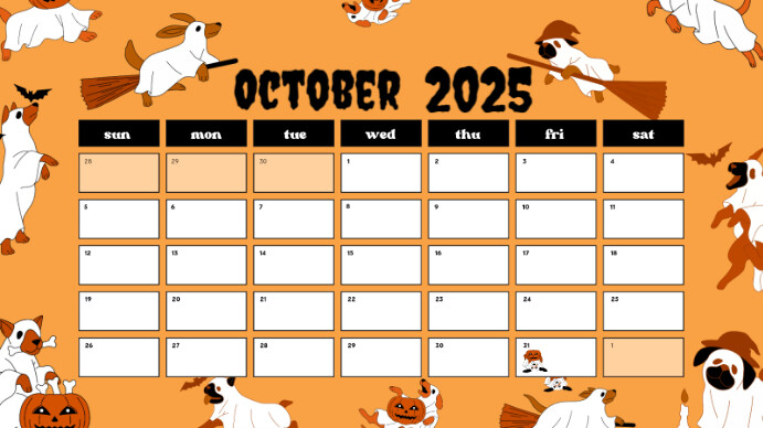 October Template | PosterMyWall