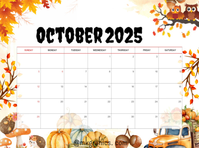 October Template | PosterMyWall