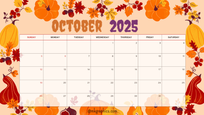 Copy of October | PosterMyWall