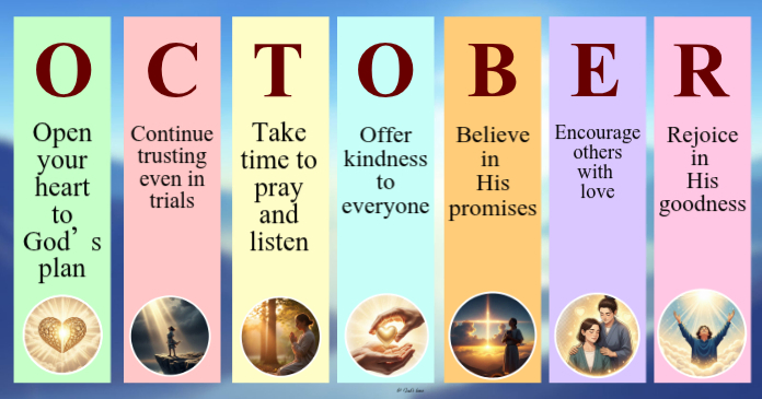 OCTOBER Faith Steps to Live Template | PosterMyWall