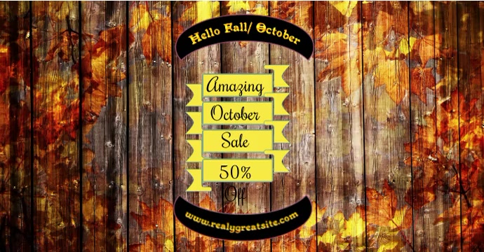 Copy of october fall sale facebook ad | PosterMyWall