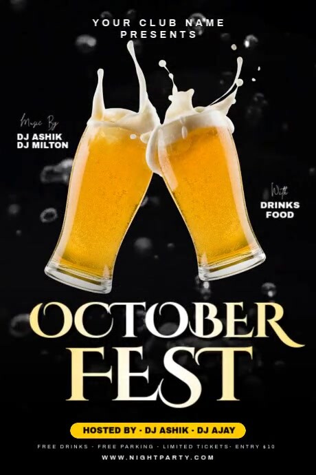 October Fest Event Template | PosterMyWall