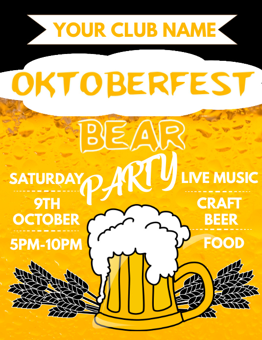 OCTOBER FEST FLYER TEMPELATE Template | PosterMyWall