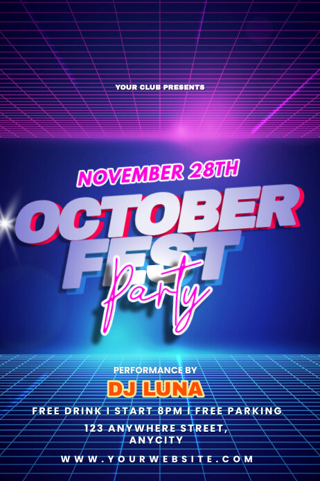 October Fest Party Template | PosterMyWall