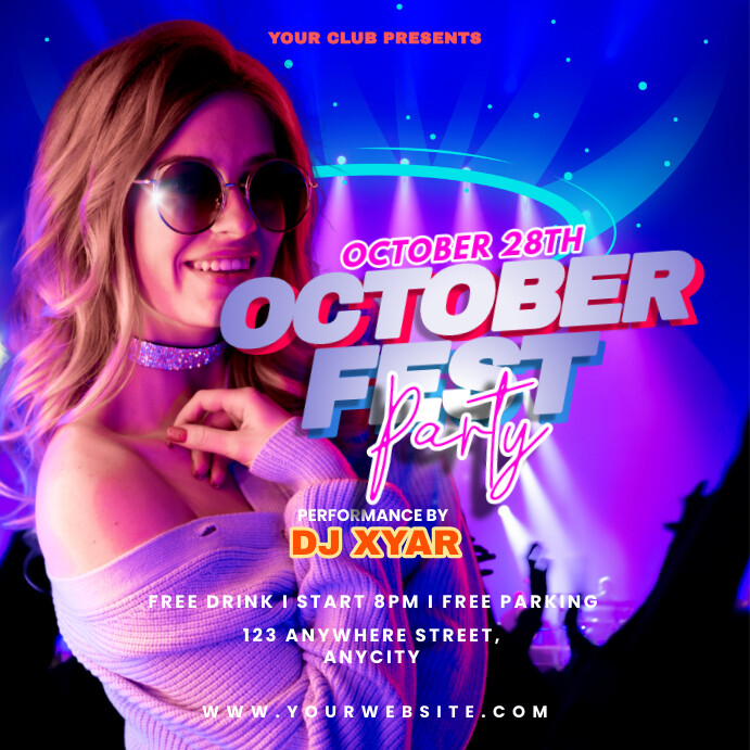 October Fest Party Template | PosterMyWall