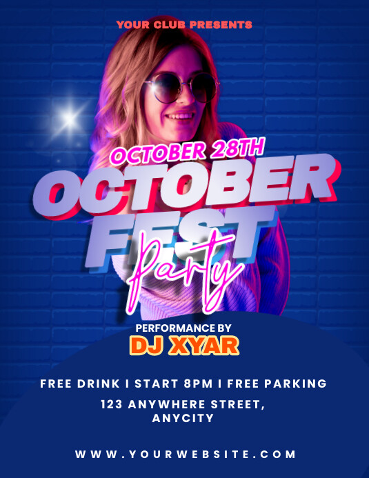 October Fest Party Template | PosterMyWall