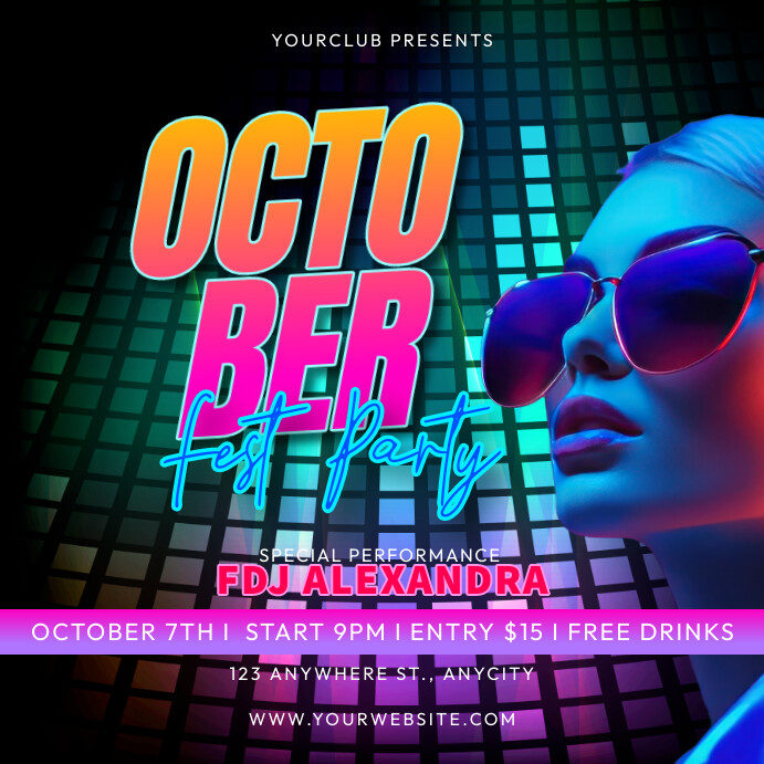 October Fest Party Template | PosterMyWall
