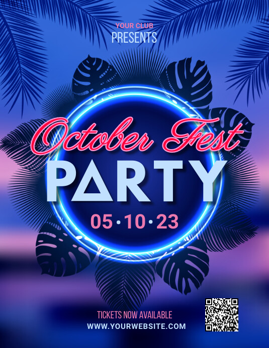 October Fest Party Templat | PosterMyWall