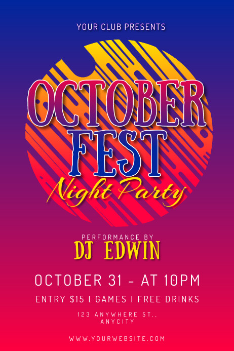 Plantilla de October Fest Party | PosterMyWall