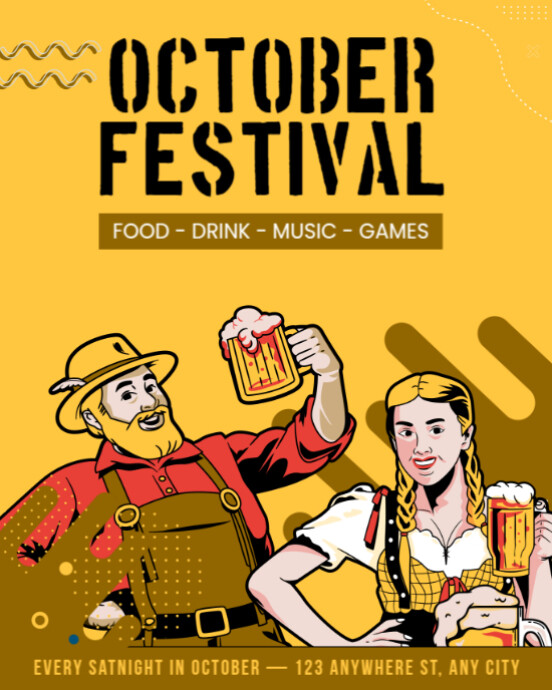 Modèle October Festival Flyer | PosterMyWall