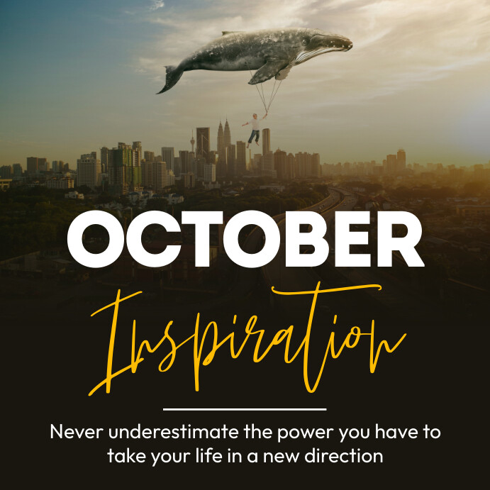 October inspiration flyer Template | PosterMyWall