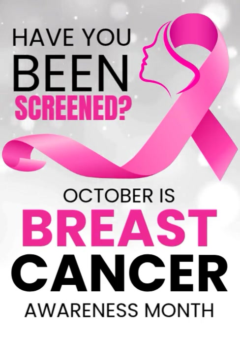 October Is Breat Cancer Awareness Month Template | PosterMyWall