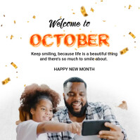 Happy New Month October Template | PosterMyWall