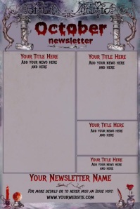 October Newsletter by Paula Template | PosterMyWall