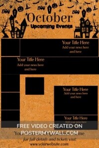 October Video Newsletter Template | PosterMyWall