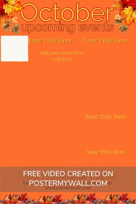 Copy of October Newsletter | PosterMyWall