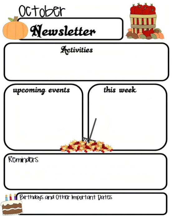 October newsletter flyer Template | PosterMyWall