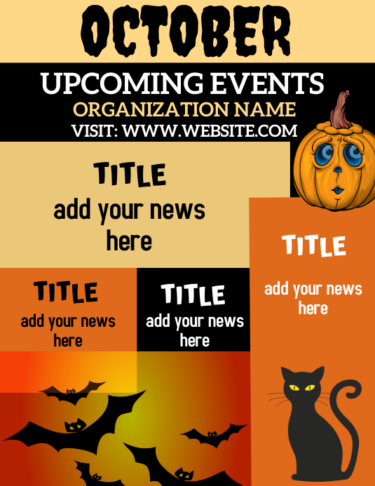 Copy of October newsletter template | PosterMyWall