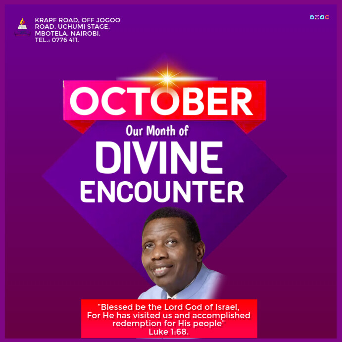October of divine encounter Templat | PosterMyWall
