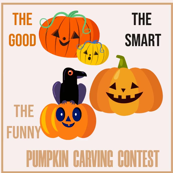 october pumpkin contest Template | PosterMyWall