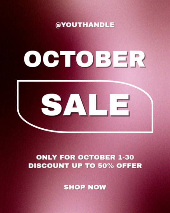October Sale Template | PosterMyWall