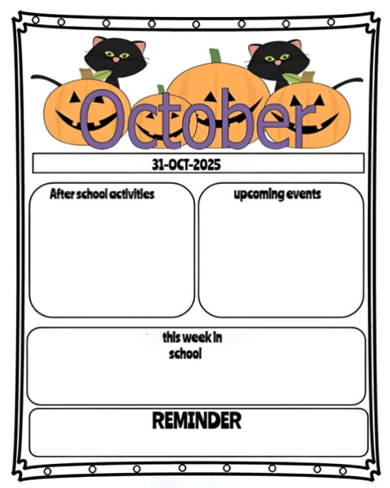 October upcoming events Template | PosterMyWall