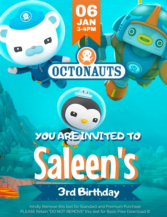 Octonauts Template | PosterMyWall
