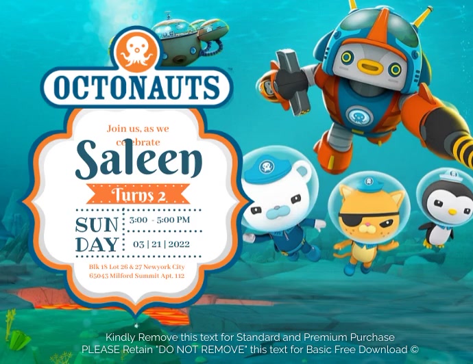 Octonauts Template | PosterMyWall