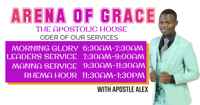 Copy of ODER OF OUR SERVICES BANNER | PosterMyWall