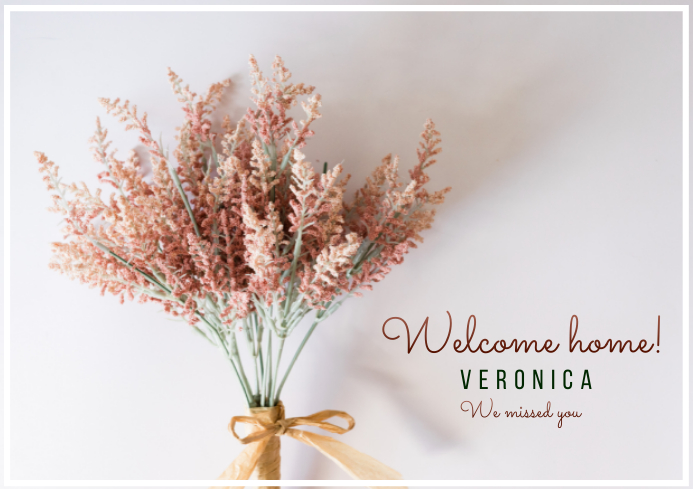 Copy of of flyer template welcome home (1) | PosterMyWall