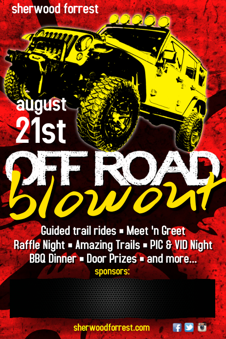 Off Road Blowout Poster Template | PosterMyWall