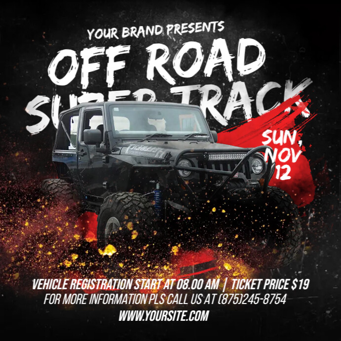 Off Road Car Ads Template | PosterMyWall