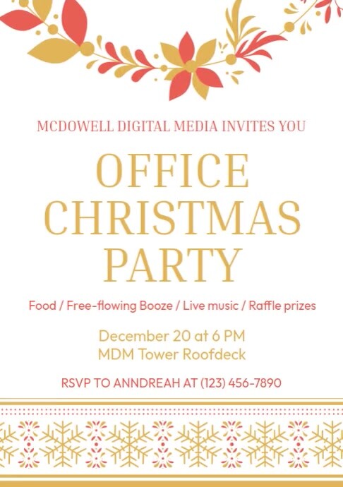 Copy of Office Christmas Party | PosterMyWall