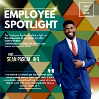 Office Employee Spotlight Template | PosterMyWall
