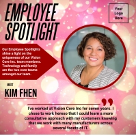 Modern Office Employee Spotlight Template 202 | PosterMyWall