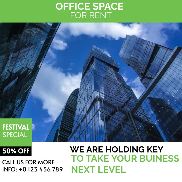 Office Rental Template Video | PosterMyWall
