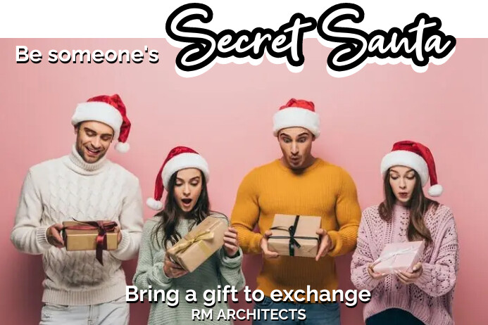Plantilla de Office secret santa party | PosterMyWall