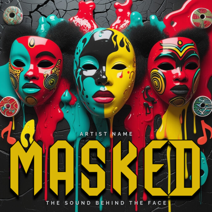 Official Afrobeat Mask Graffiti Album Cover – Branded Melting Sound ...