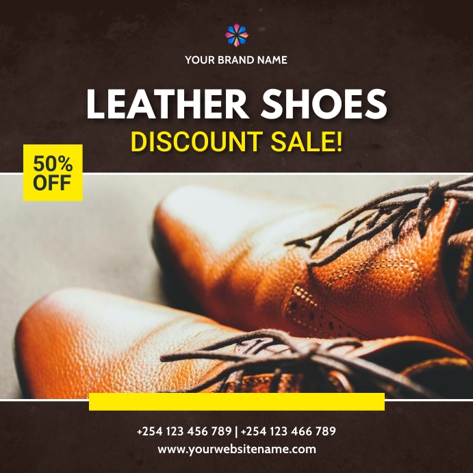 official leather men shoes fashion sale flyer Template | PosterMyWall