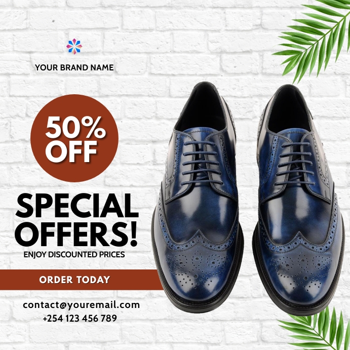 official leather men shoes fashion sale flyer Template | PosterMyWall