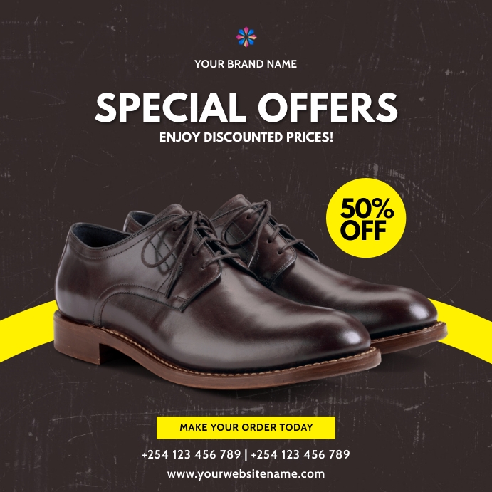 official leather men shoes fashion sale flyer Template | PosterMyWall