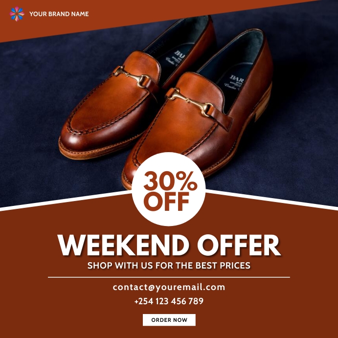official leather men shoes fashion sale flyer Template | PosterMyWall