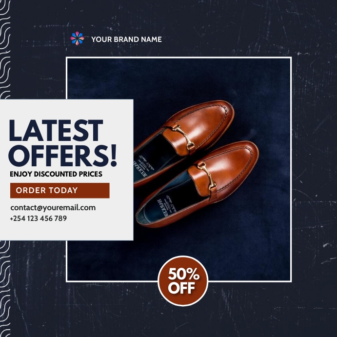 Copy of official leather men shoes fashion sale flyer | PosterMyWall