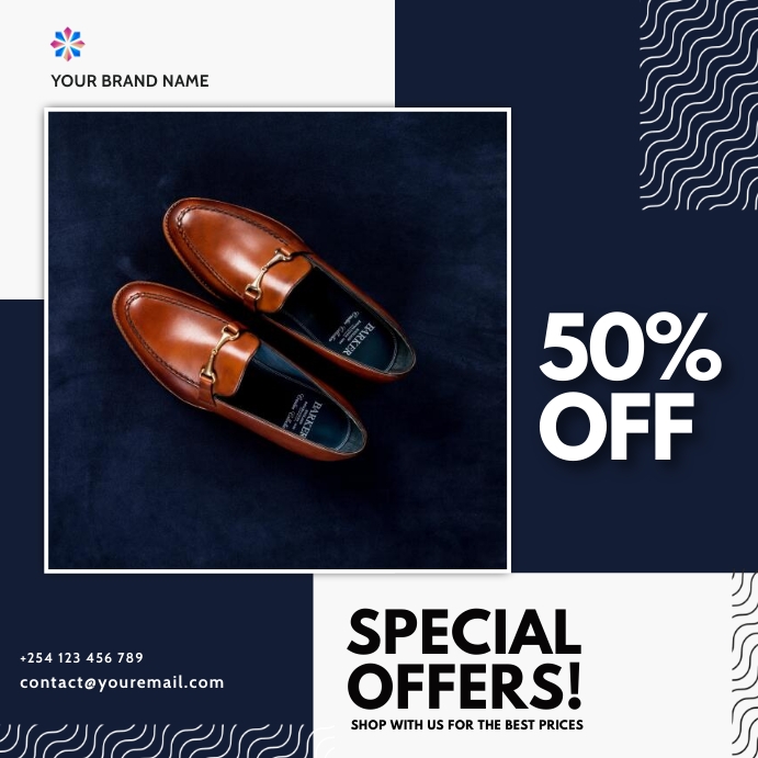 official leather men shoes fashion sale flyer Template | PosterMyWall