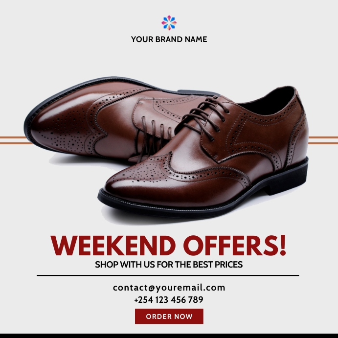 official leather men shoes fashion sale flyer Template | PosterMyWall