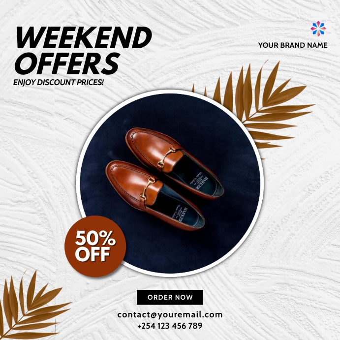 official leather men shoes fashion sale flyer Template | PosterMyWall