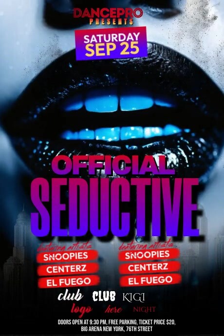 Copy of Official Seductive Party | PosterMyWall