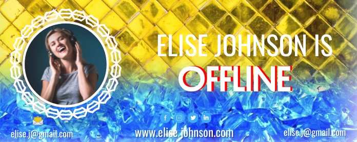 Offline Twitch Banner User Template | PosterMyWall