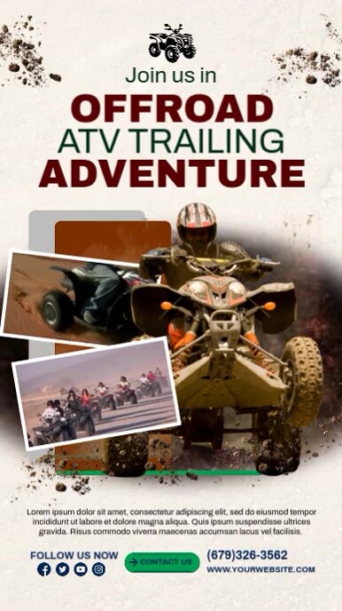 Offroad ATV Trailing Template | PosterMyWall